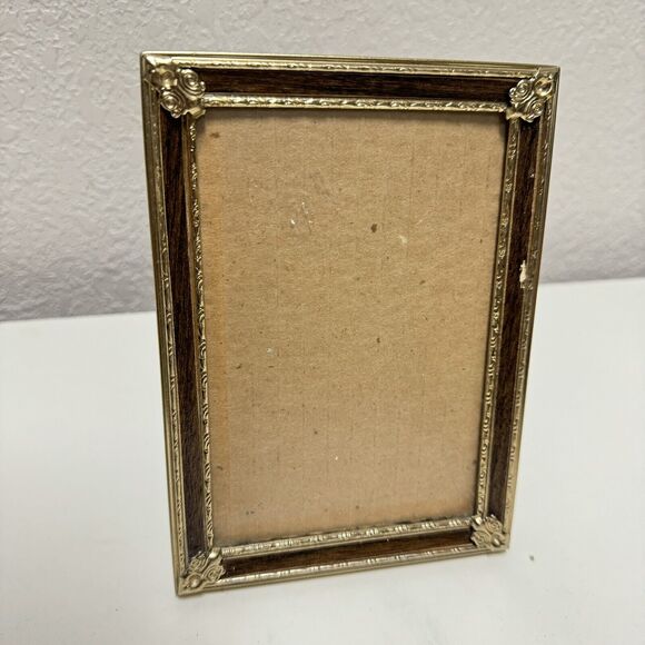 Unbranded | Accents | Vintage Picture Photo Frame 5x7 Brass Gold Faux ...